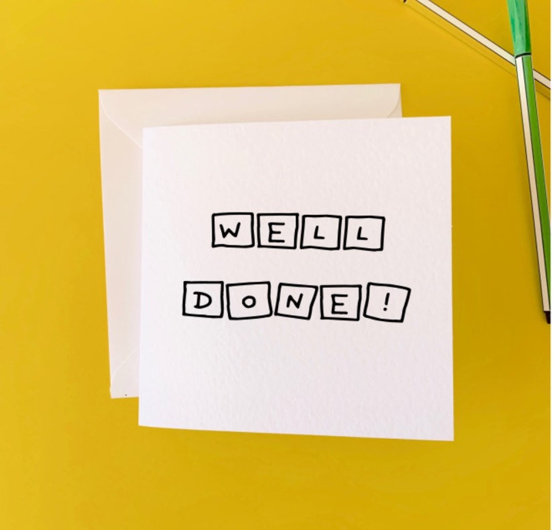 Well Done, Well Done Card, Well Done Passing Exams, Well Done on New ...
