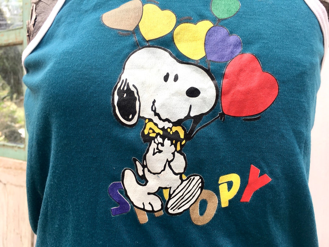 Vintage Snoopy Muscle Shirt 70s Original - Etsy