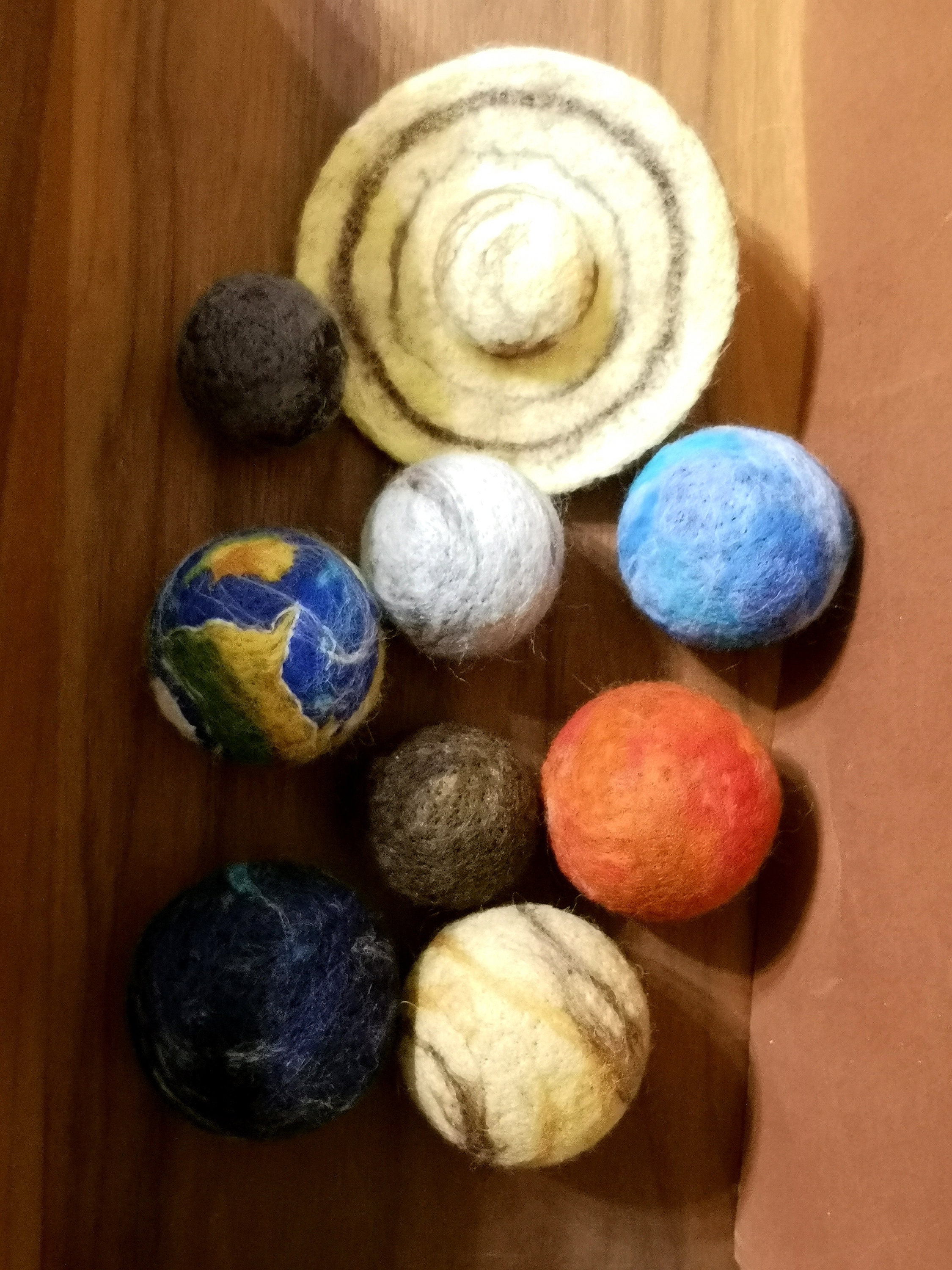 Set of Planets, Solar System, Felt Models of Planets, Earth Layer - Etsy
