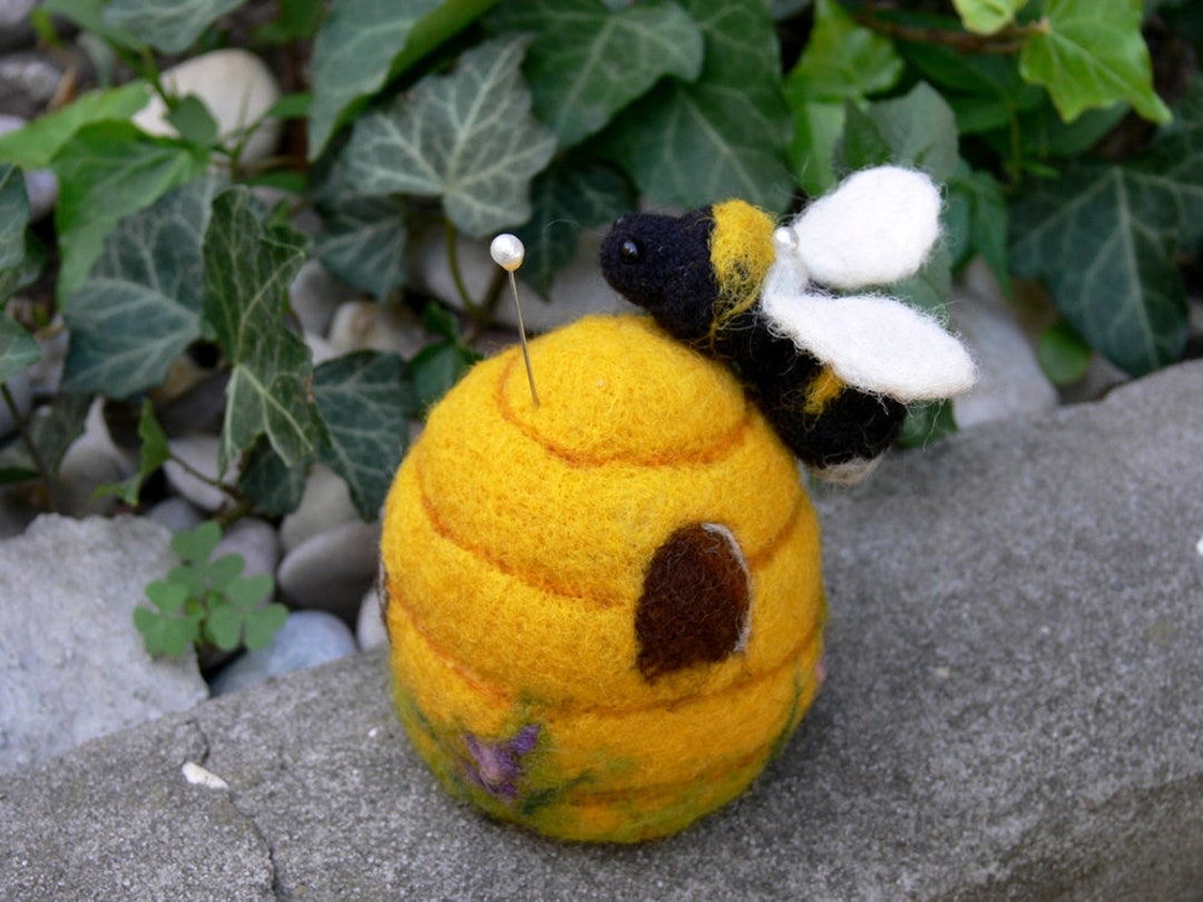 Hive Bee Needle Felted,house Interior Decor, Custom Felting, Hand Made ...