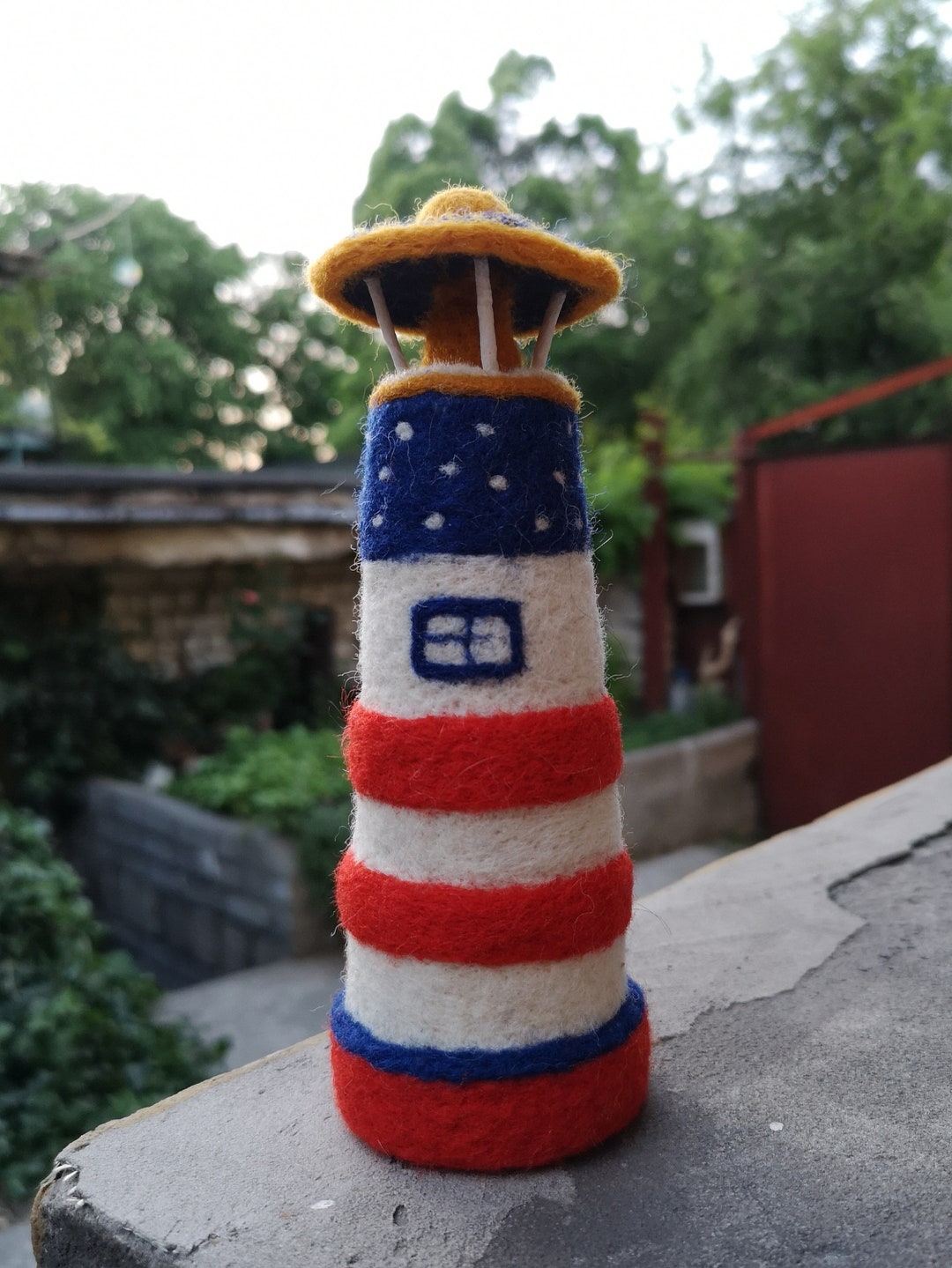 Independence Lighthouse Home Decor Sculpture, America Day Felt ...