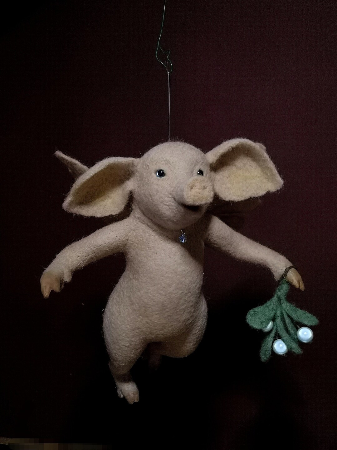 Christmas Piggy Needle Felted Animals, Pegasus Tree, Xmas Ornament ... Christmas Piggy Needle Felted Animals, Pegasus Tree, Xmas Ornament ...