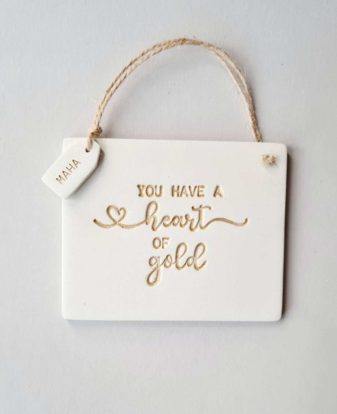 You Have a Heart of Gold - Personalised Gift for Friend - Thank You ...