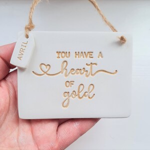You Have a Heart of Gold Personalised Gift for Friend - Etsy UK
