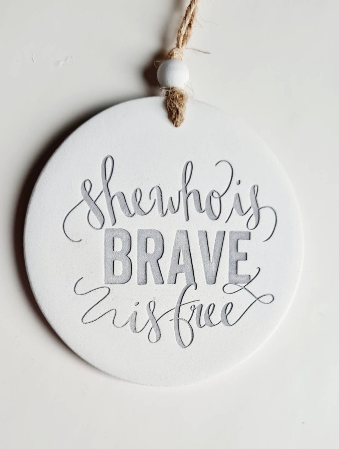 She Who is Brave is Free Keepsake for Strong Brave Friend Recognise ...