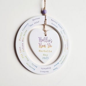 Personalized Hen Do Keepsake: Bespoke Ceramic Decoration - Etsy UK