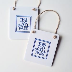 This Too Shall Pass Keepsake Gift - Things Will Get Better - Reach Out ...