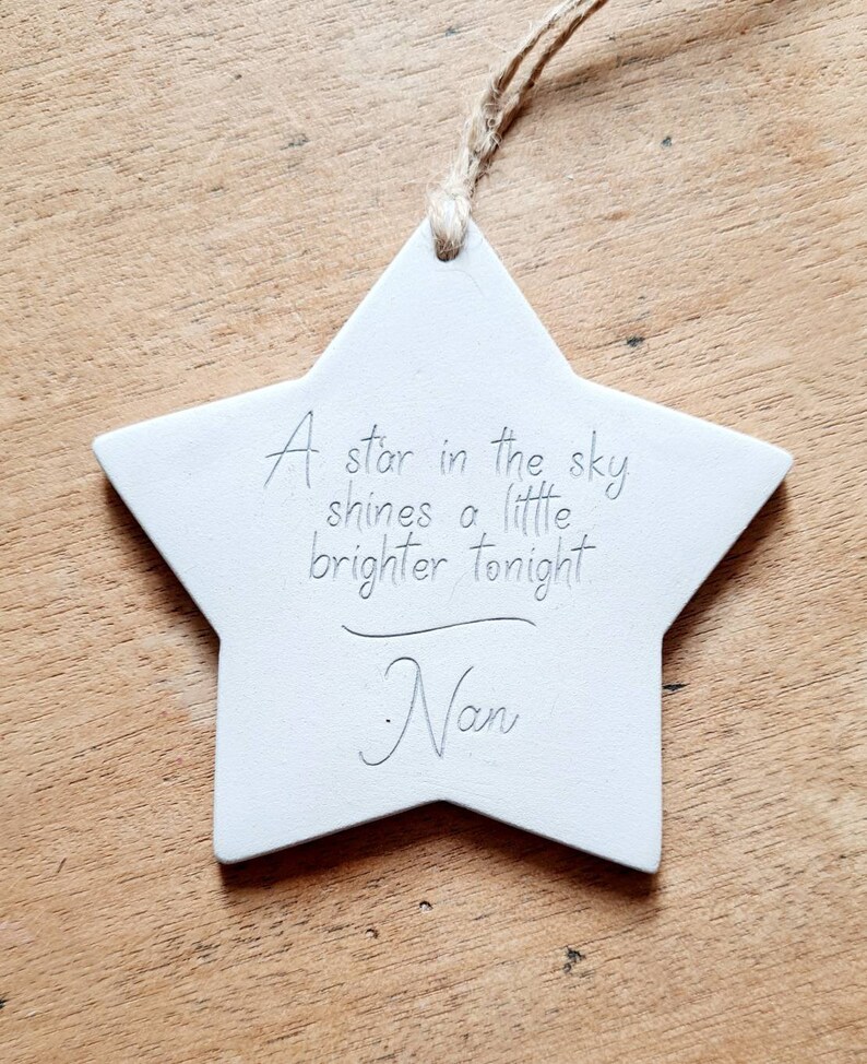 Personalised Bereavement Bright Star Keepsake Gift Brightest | Etsy UK