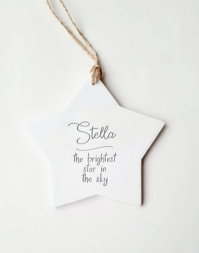Personalised Bereavement Bright Star Keepsake Gift - Brightest Star in ...