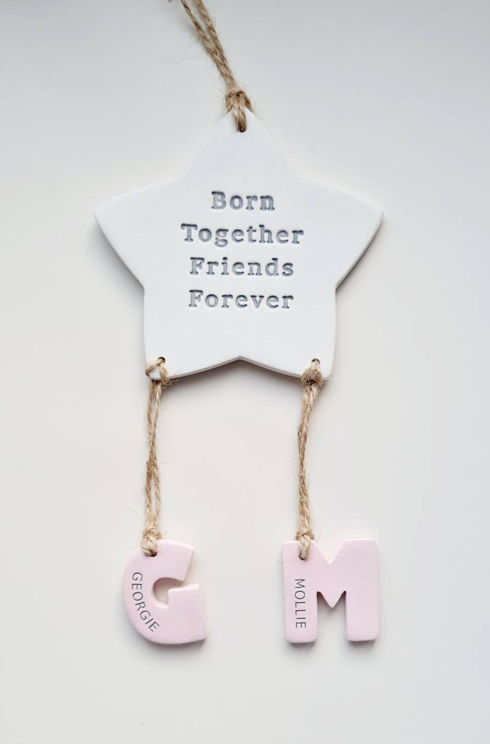 Personalised Twins Bedroom Door Sign 'born Together - Etsy