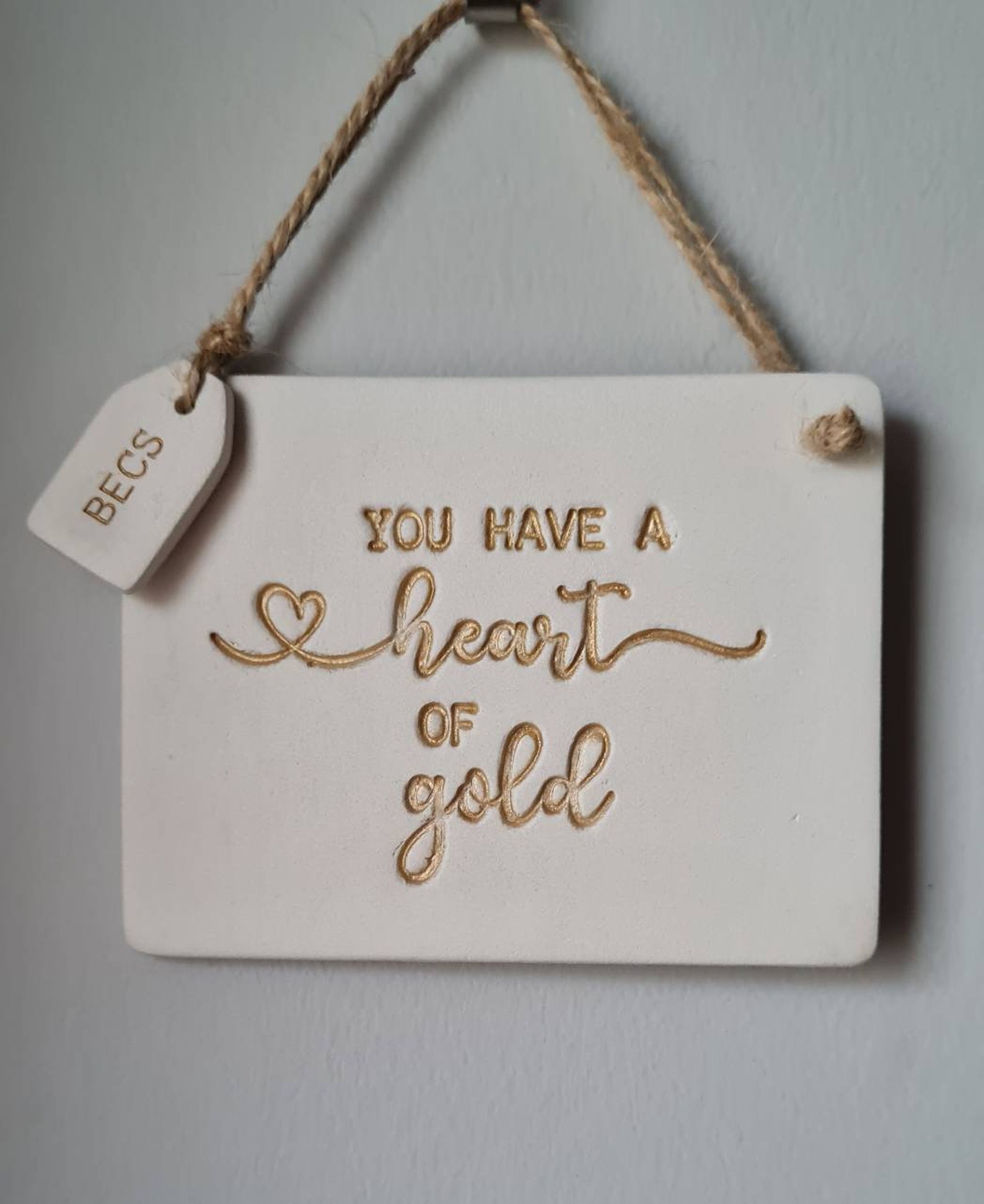 You have a heart of gold personalised gift for friend | Etsy