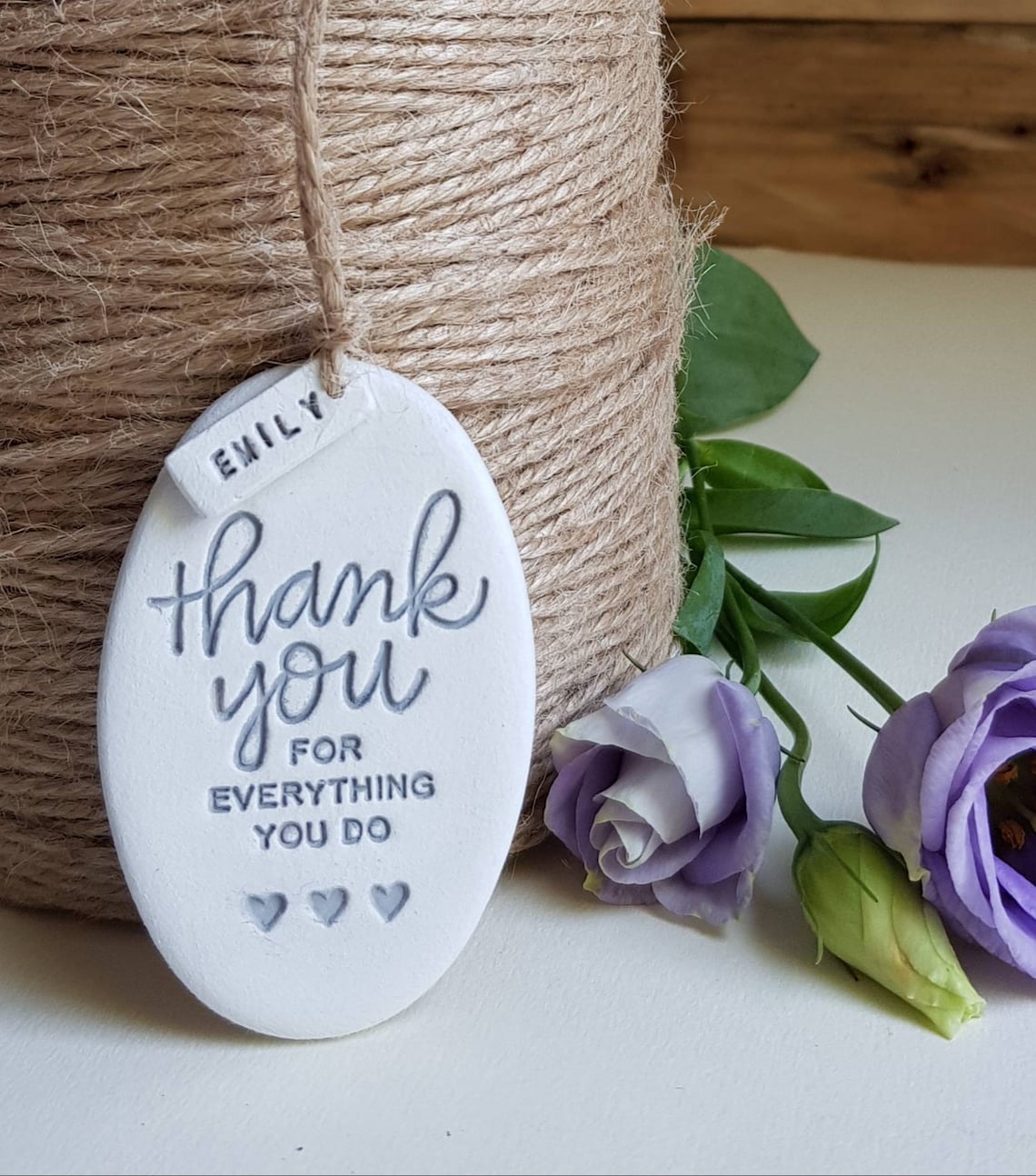 Thank you gift handmade thoughtful keepsake thanks for | Etsy