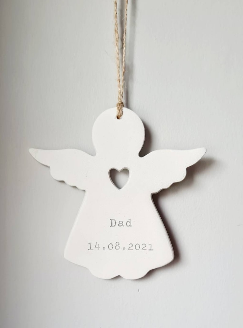 Personalised Memorial Angel Ornament - Bereavement - Baby Loss - Angel ...
