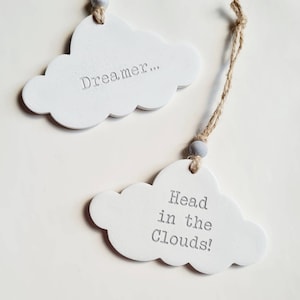 Personalised Cloud Gift - Handmade Cloud Decoration With Choice of ...