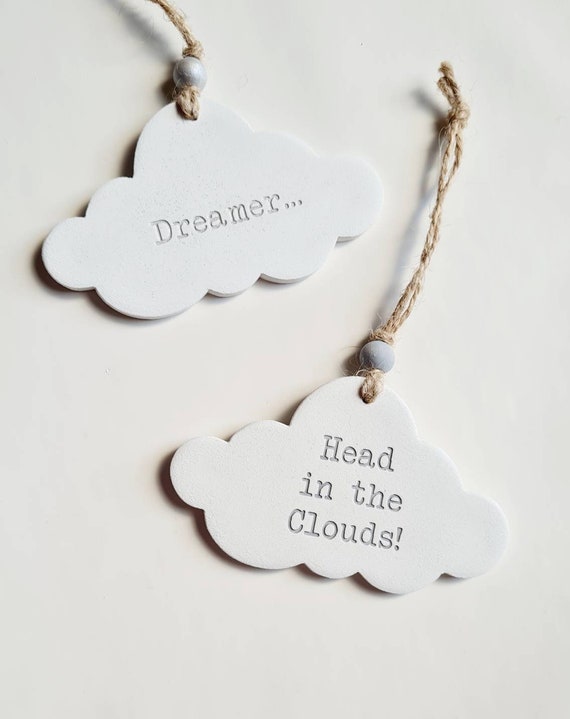 Personalised Cloud Gift Handmade Cloud Decoration With - Etsy UK
