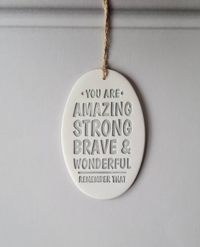 Inspirational Quote Keepsake 'you Are Amazing Strong - Etsy UK