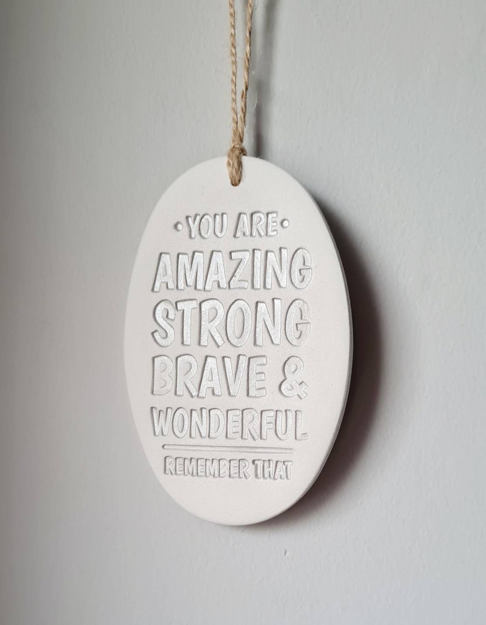 Inspirational Quote Keepsake - 'you Are Amazing, Strong, Brave ...