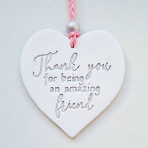 Thank You for Being an Amazing Friend - Say Thank You - Keepsake Heart ...