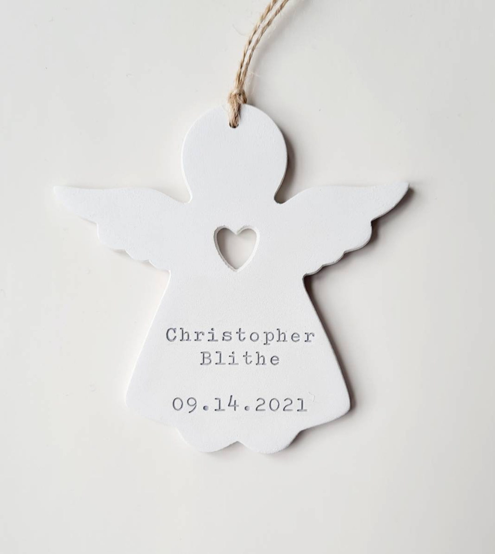Personalised Memorial Angel Ornament - Bereavement - Baby Loss - Angel ...