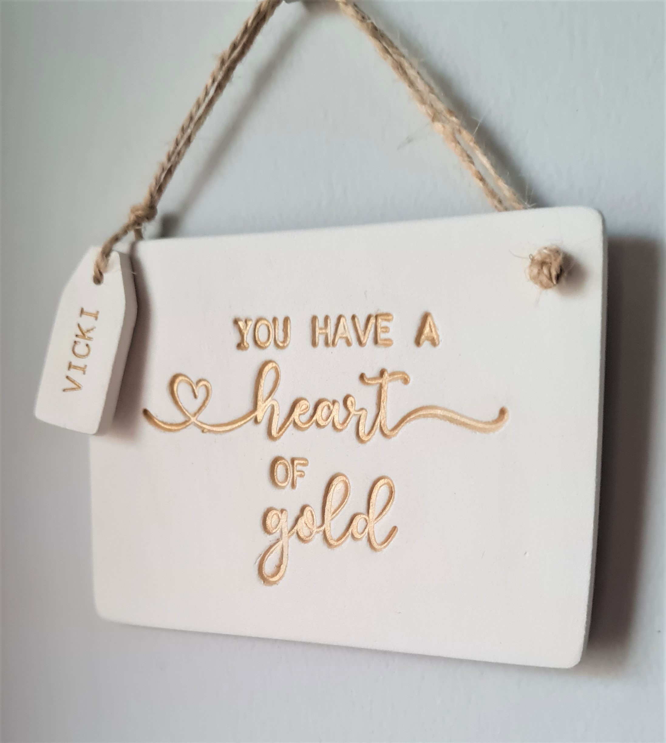 You Have a Heart of Gold Personalised Gift for Friend - Etsy UK