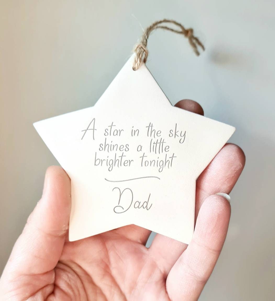 Personalised Bereavement Bright Star Keepsake Gift - Brightest Star in ...