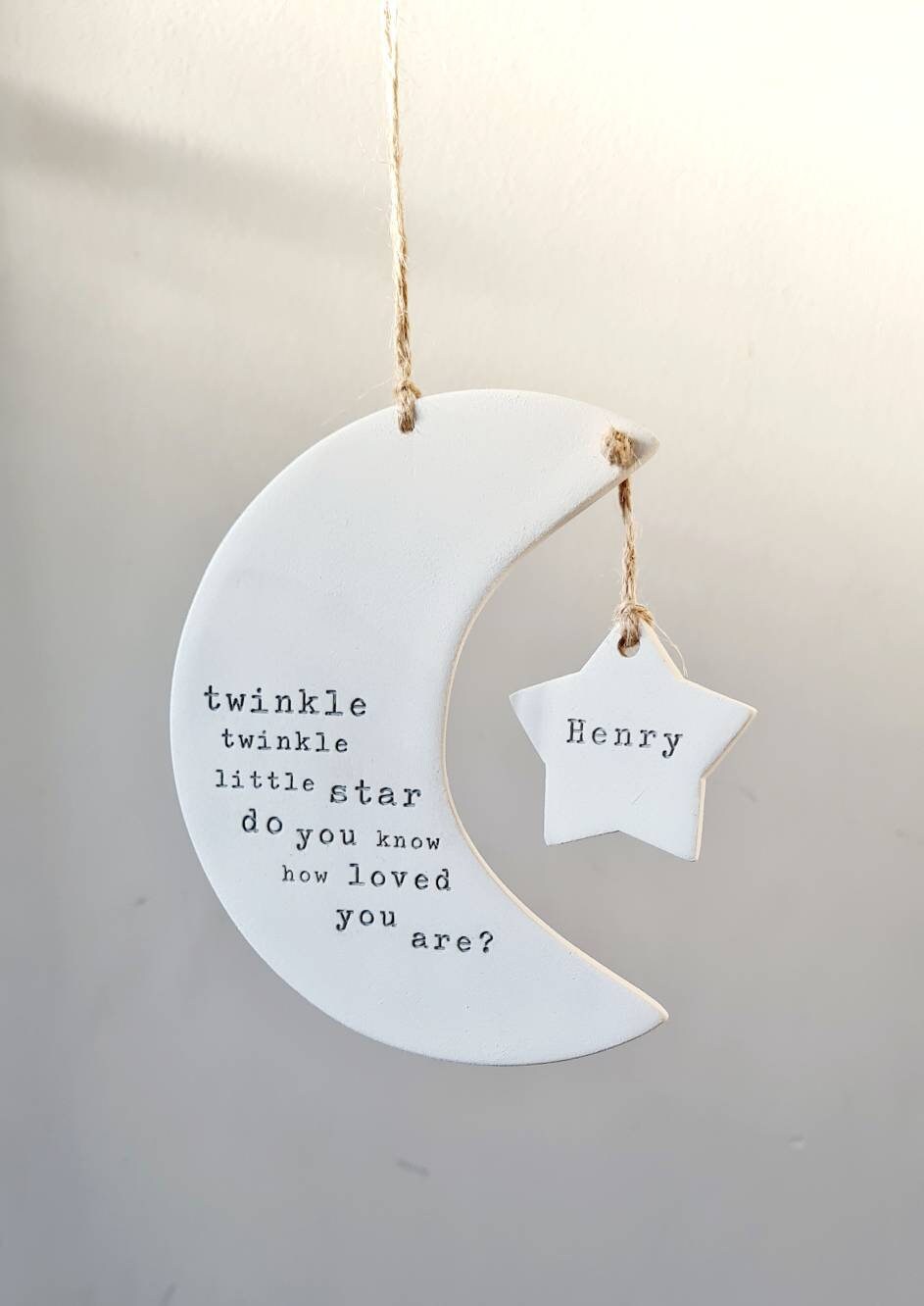 Twinkle Twinkle Little Star Personalised New Baby Gift Moon - Etsy