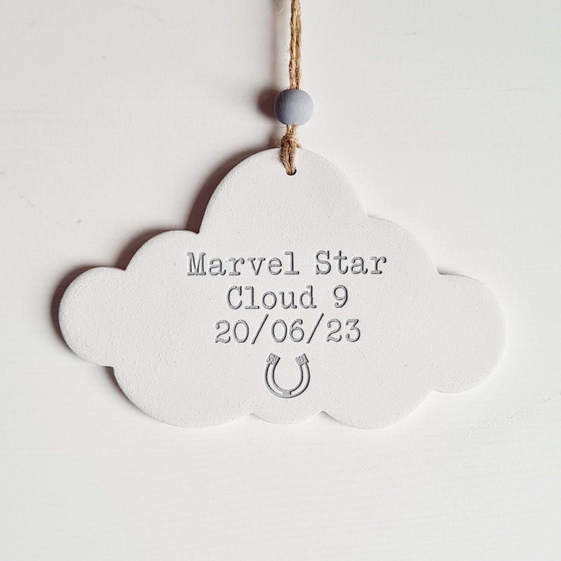 Personalised Cloud Gift - Handmade Cloud Decoration With Choice of ...