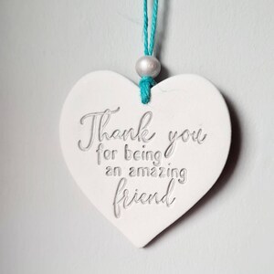 Thank You for Being an Amazing Friend - Say Thank You - Keepsake Heart ...