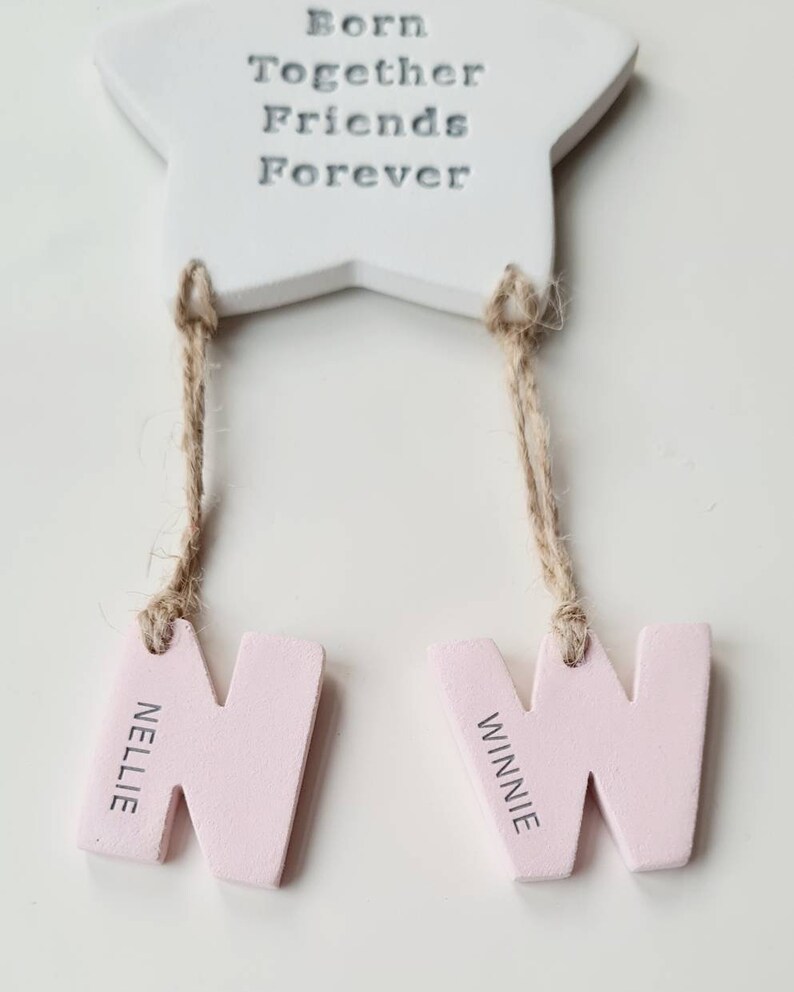 Personalised Twins Bedroom Door Sign 'born Together - Etsy