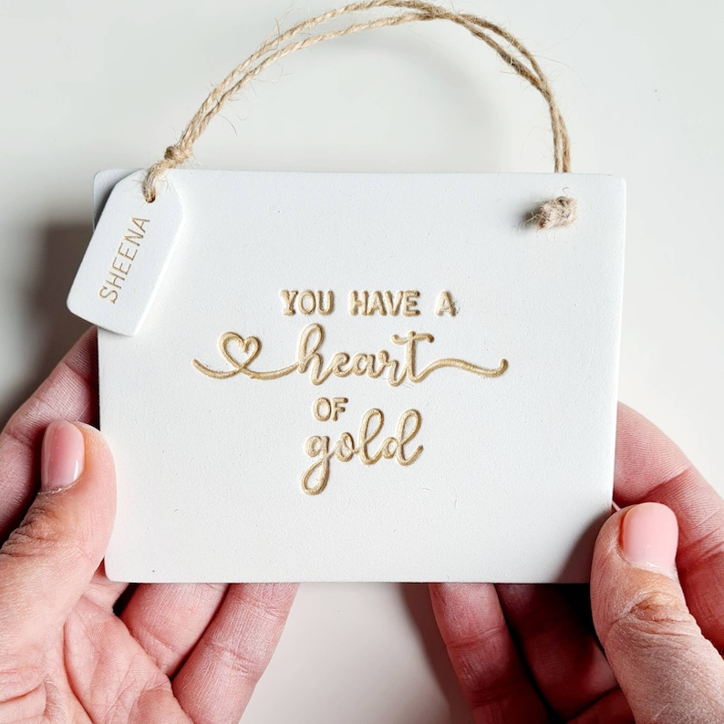 You Have a Heart of Gold - Personalised Gift for Friend - Thank You ...