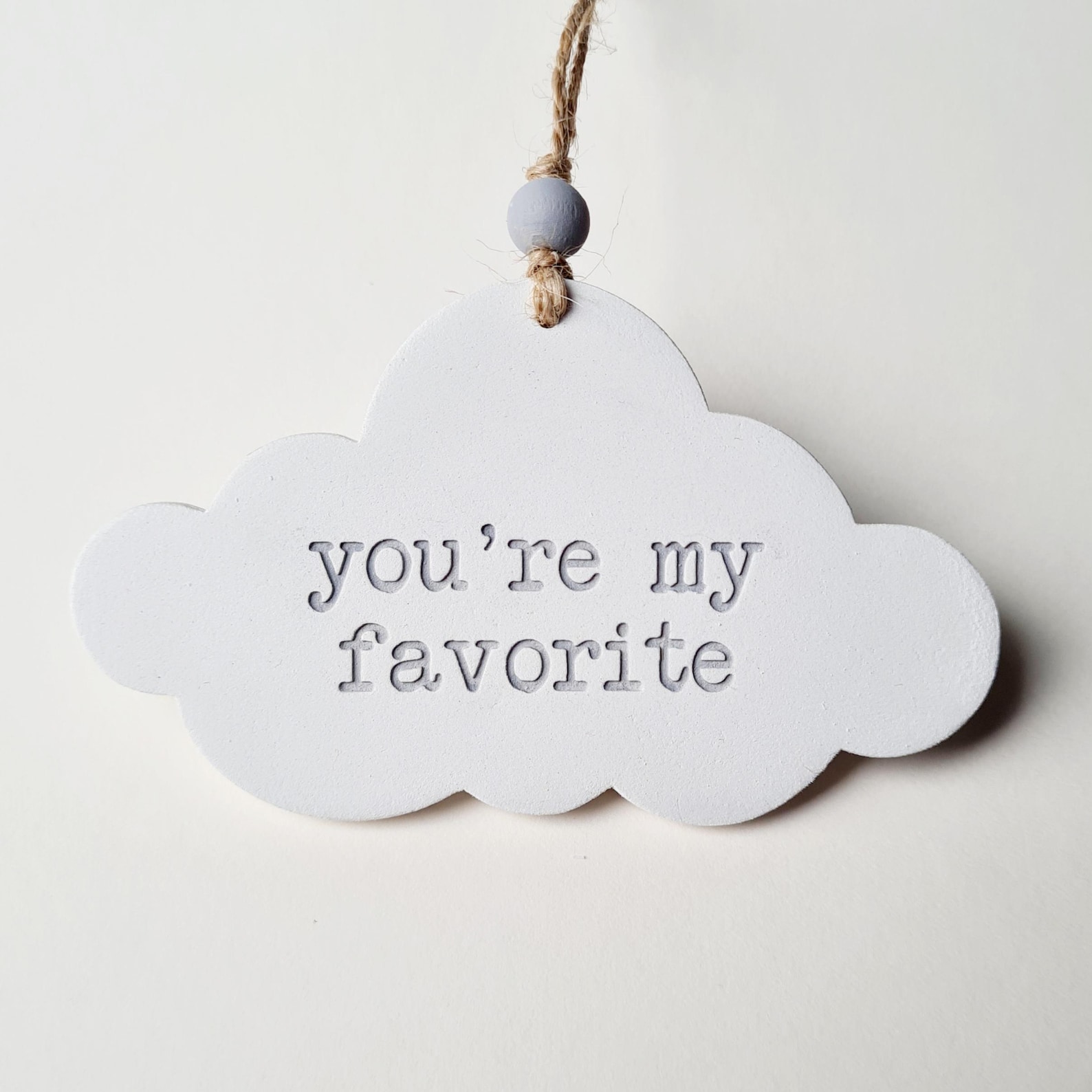 Personalised Cloud Gift - Handmade Cloud Decoration With Choice of ...