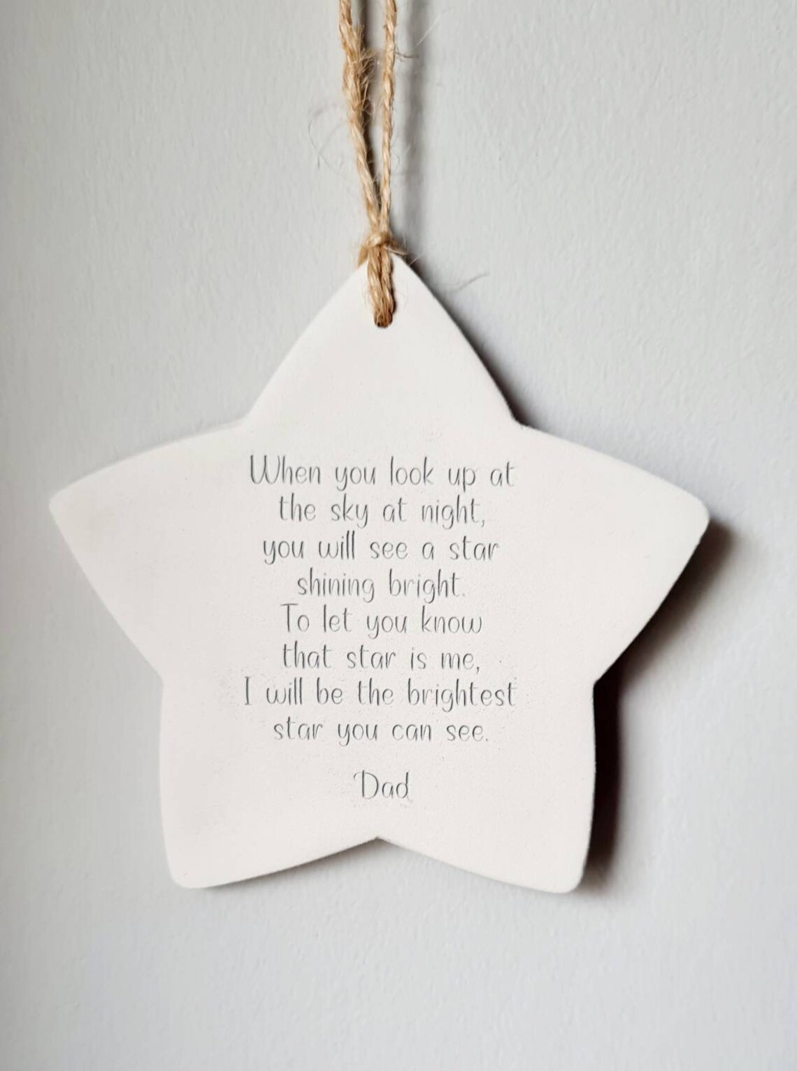 Brightest Star Personalised Bereavement Keepsake - Handmade Gift for ...