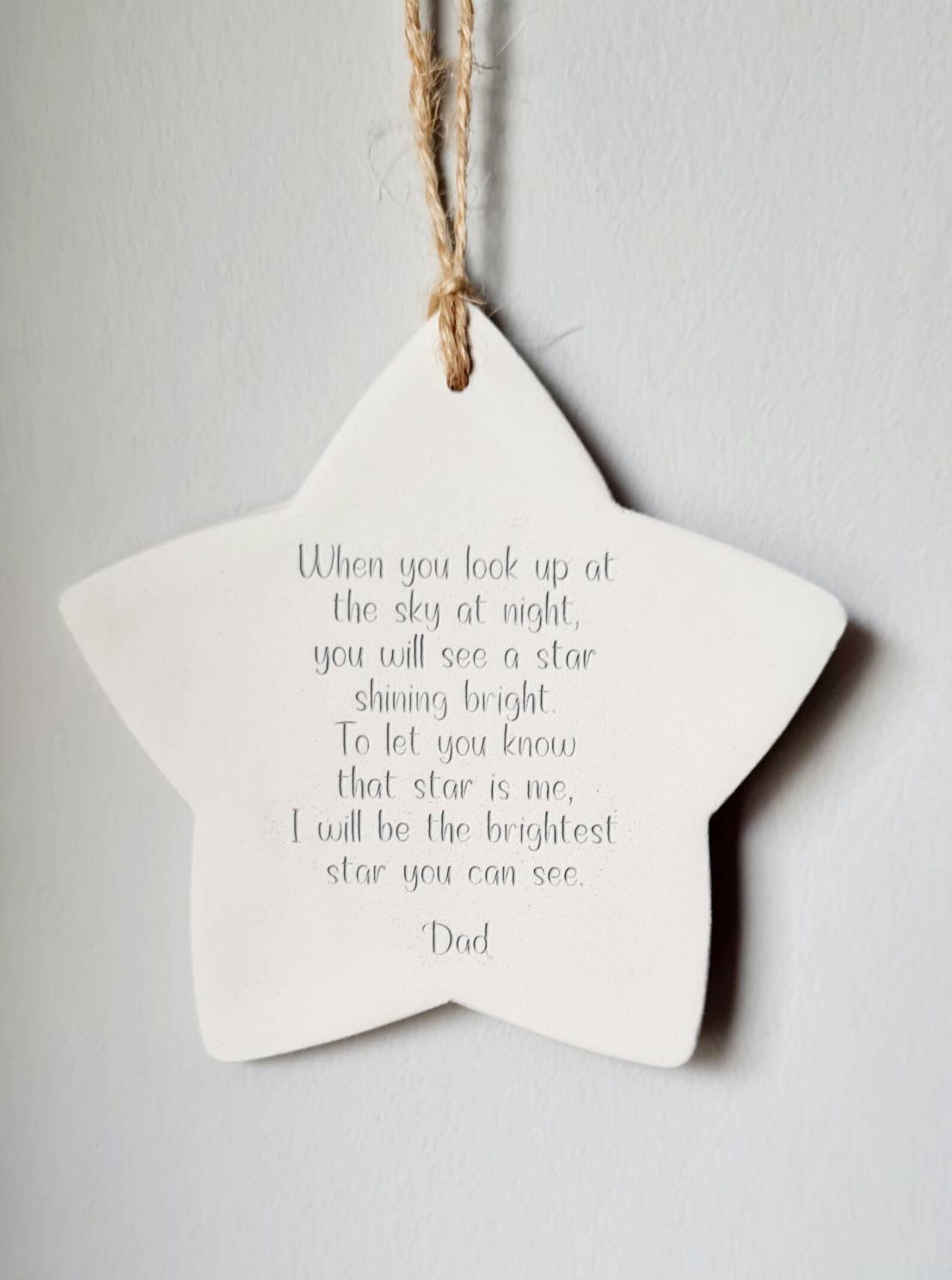 Brightest Star Personalised Bereavement Keepsake - Handmade Gift for ...