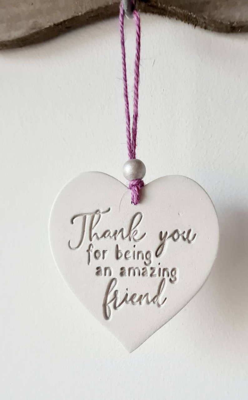 Thank You for Being an Amazing Friend - Say Thank You - Keepsake Heart ...