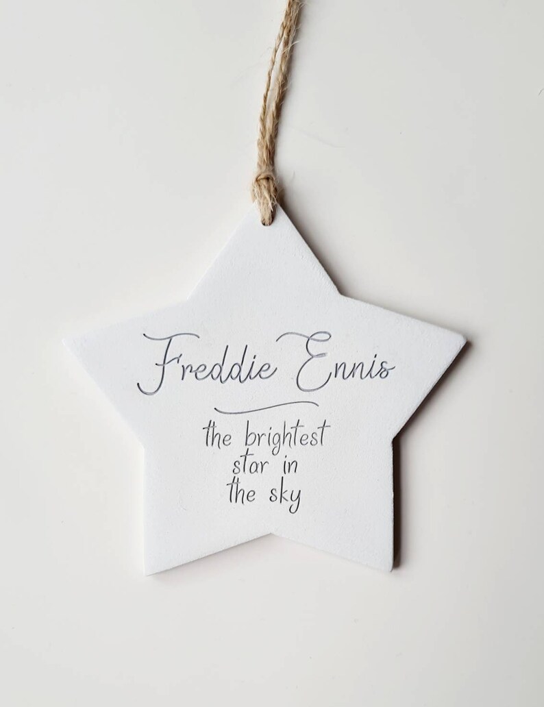 Personalised Bereavement Bright Star Keepsake Gift Brightest | Etsy UK