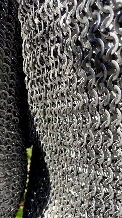 Medieval Steel Chainmail Flat Riveted Ring 8 Mm . - Etsy