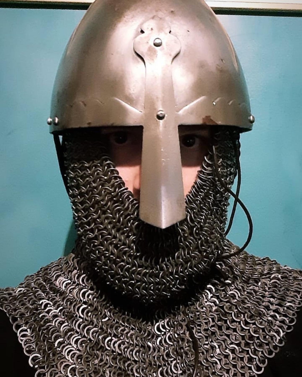 Medievale Cavaliere Armor Chainmaille Coif Custom - Etsy