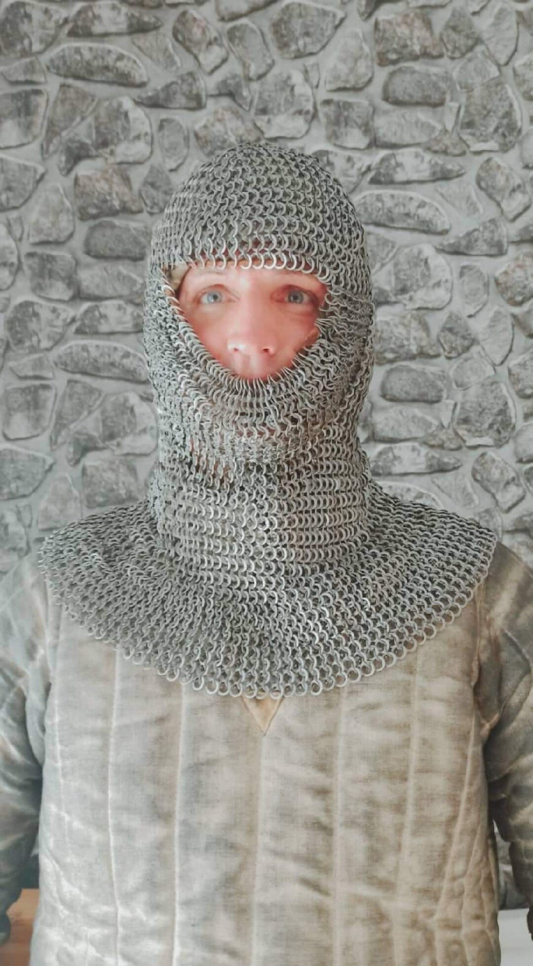 Medieval Knight Armor Chainmaille Coif Custom Made-medieval Reenactment ...