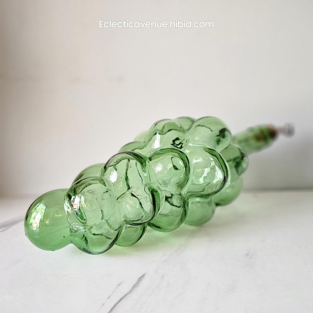 Green Glass Grapes Cluster Wine Decanter & Spout - Etsy