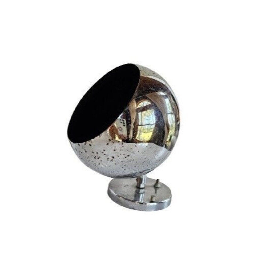Mcm Eyeball Desk Lamp Chrome Round Dome Works - Etsy