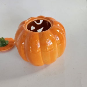 Vintage Amscan Ceramic Jack O Lantern Candle Holder Jar 1980s - Etsy