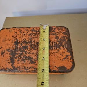 Vintage First Aid Kit Orange Metal Box & Contents as Found - Etsy