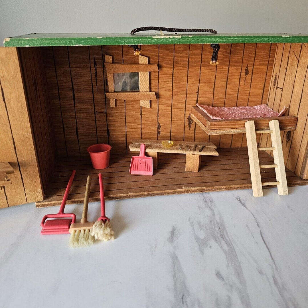 Fao Schwarz Steiff Country Mouse House Wood With Some Accessories - Etsy