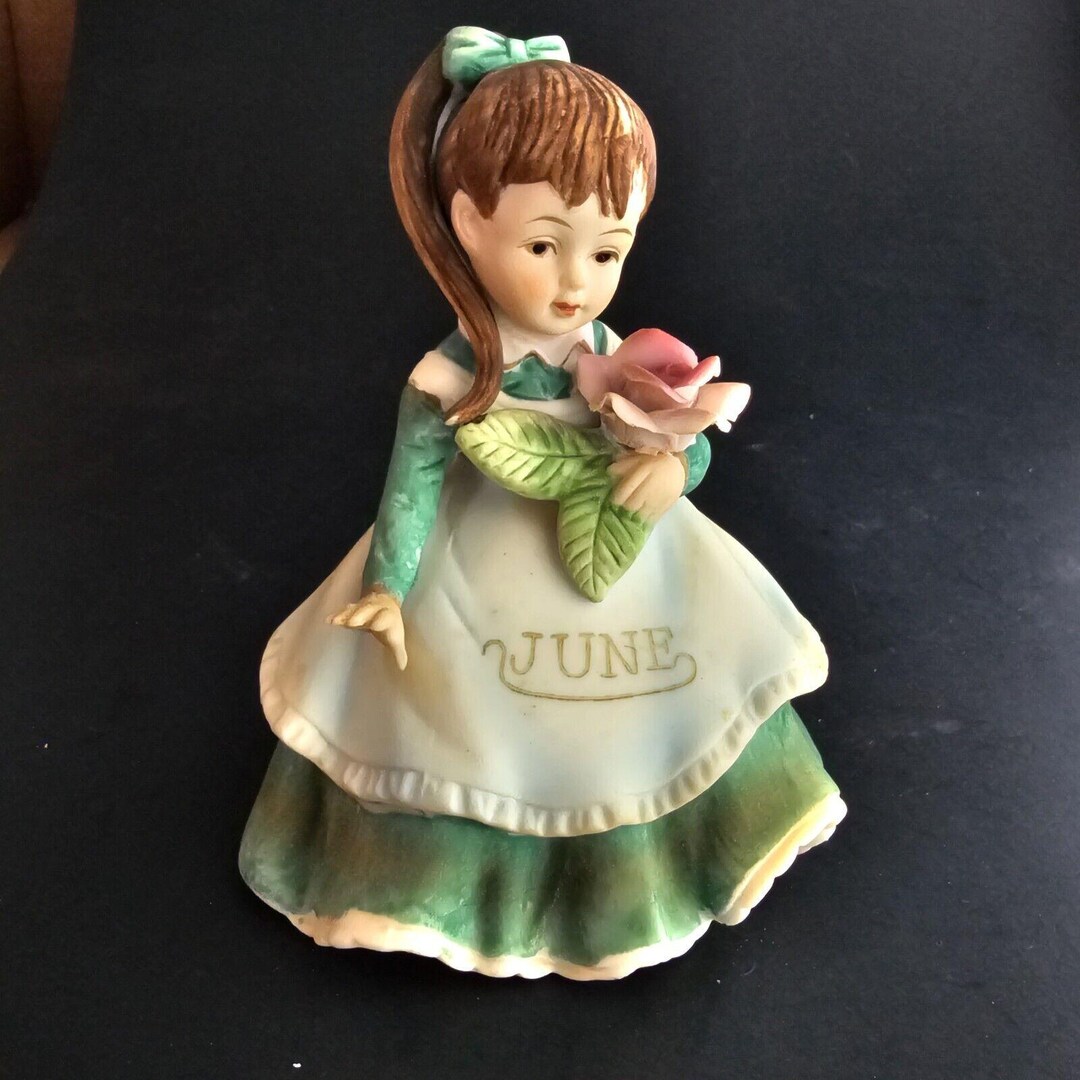 Lefton June Birthday Girl Porcelain Figurine - Etsy