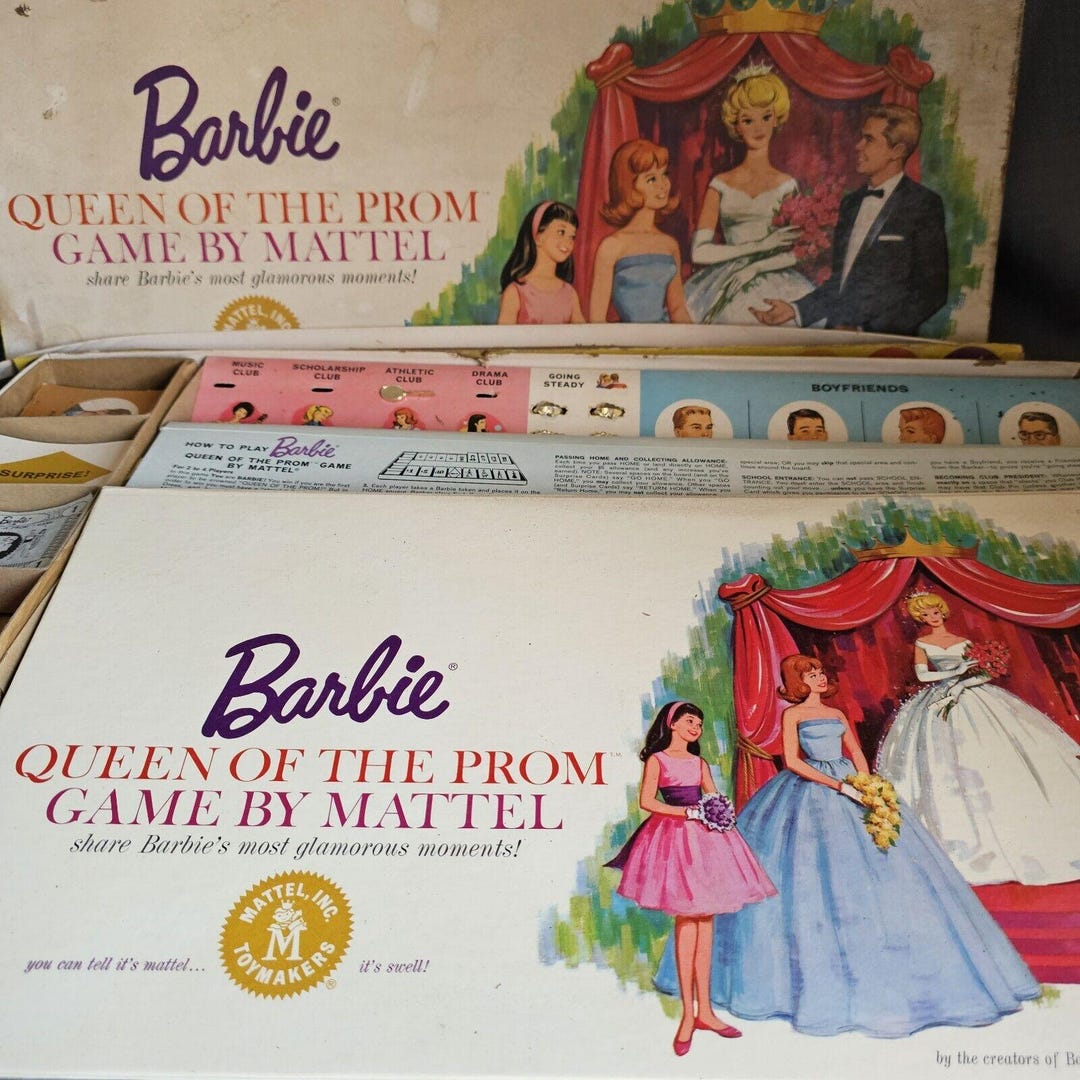 Barbie Queen of the Prom Board Game Complete 1963 - Etsy UK