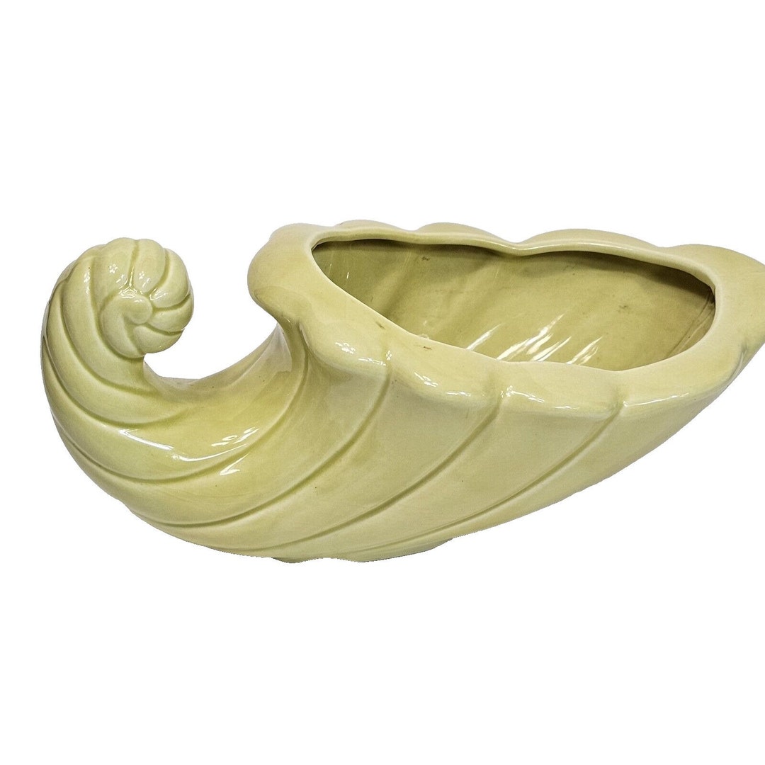 Vintage Pottery Cornucopia Planter Mid Century - Etsy