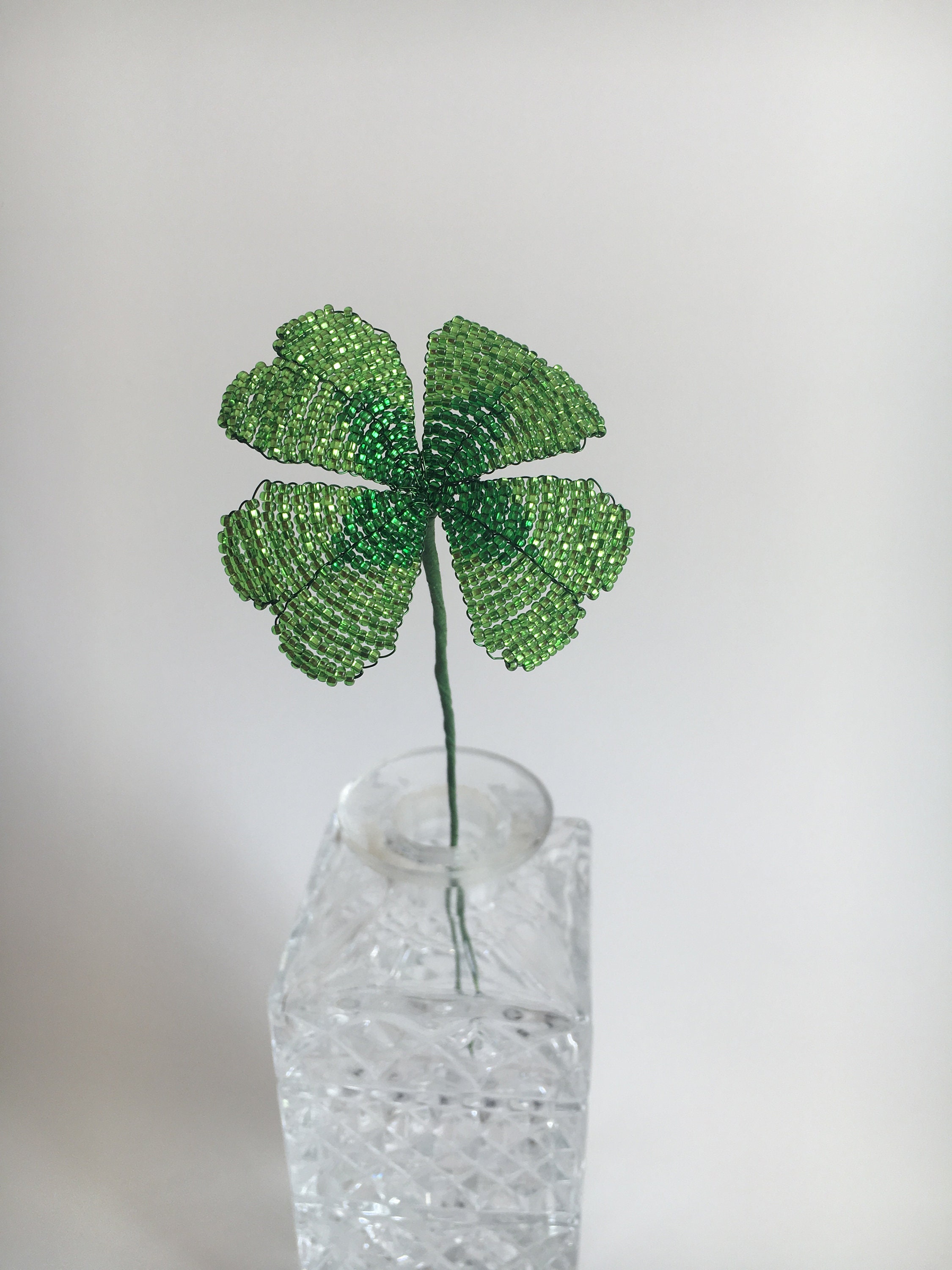 Minimalist decor Four leaf clover Greenery stems | Etsy