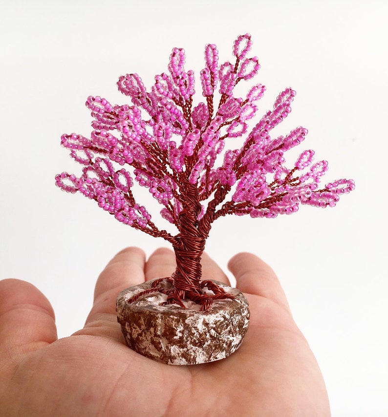 Cherry Blossom Copper Bonsai Tree Flowering Bonsai - Etsy