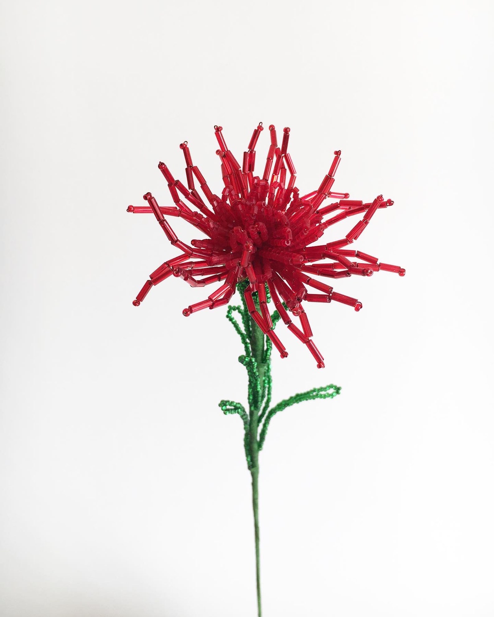 Red Cornflower Flower Vintage Style Handmade Flowers France - Etsy