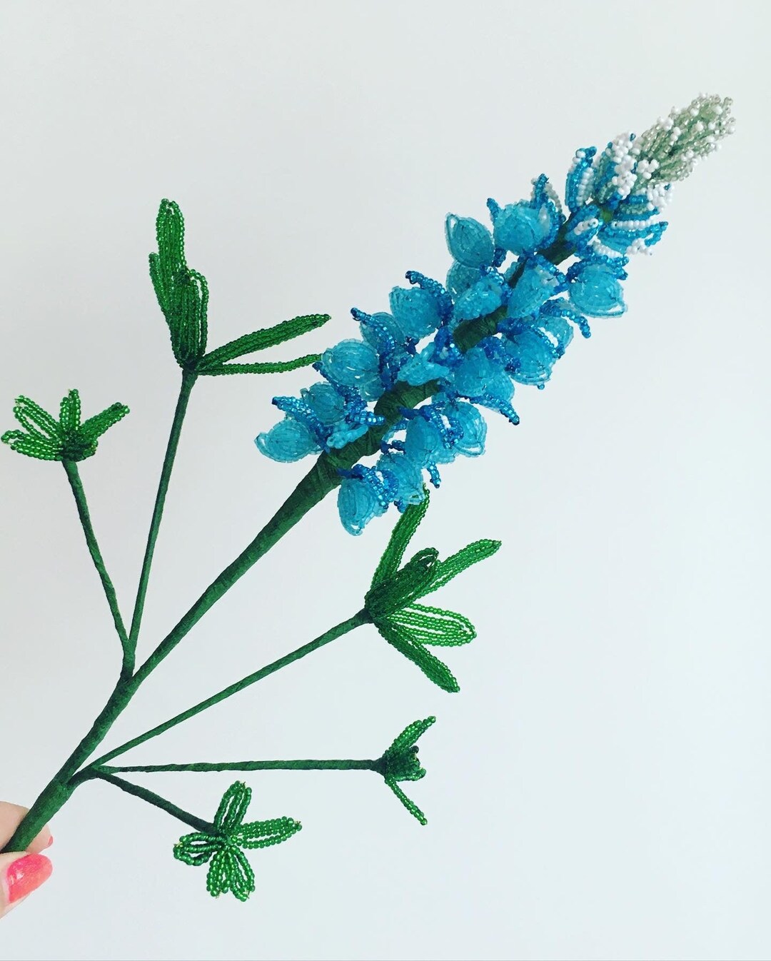 Texas Wildflower Bluebonnet Flower Lupine French Beaded Flowers - Etsy